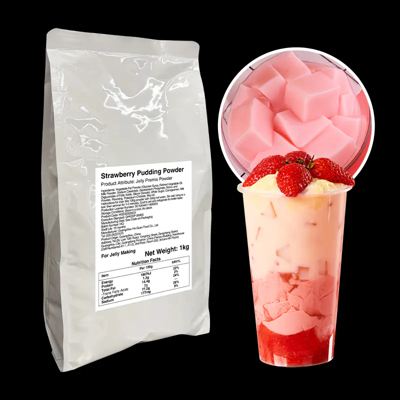 Gelatin Powder-Strawberry Pudding Powder | ⌈ HEQUAN