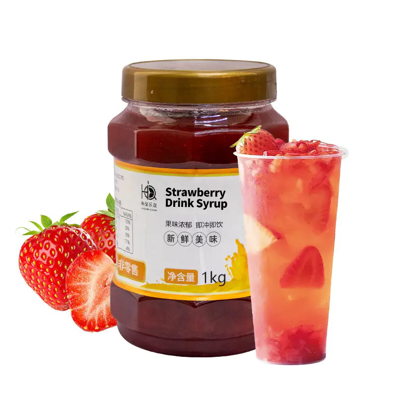 Strawberry Concentrate with Real Fruit Pulp | ⌈ HEQUAN